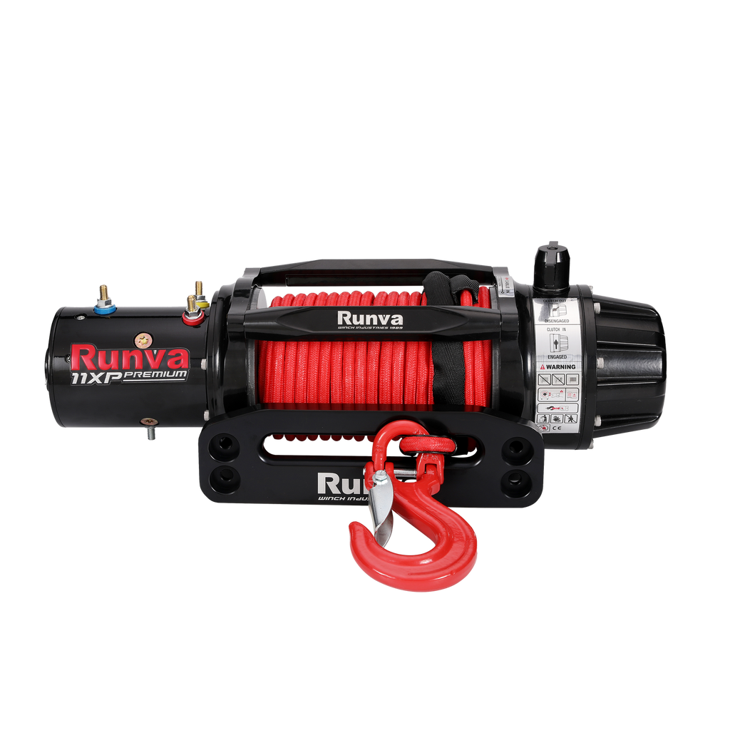 Runva 11XP Premium Red Edition 12V Winch with Synthetic Rope – TIGER-X AUTO